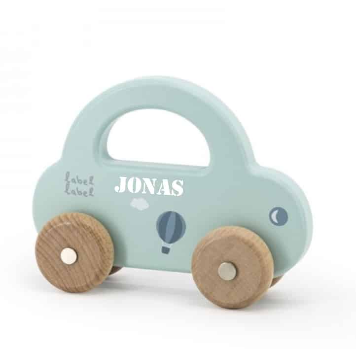 Houten Speelgoed Auto Mint Met Naam